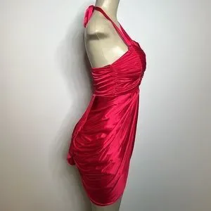 Jodi Kristopher | Dresses | Jodi Kristopher 34 Red Satin Dress | Poshmark